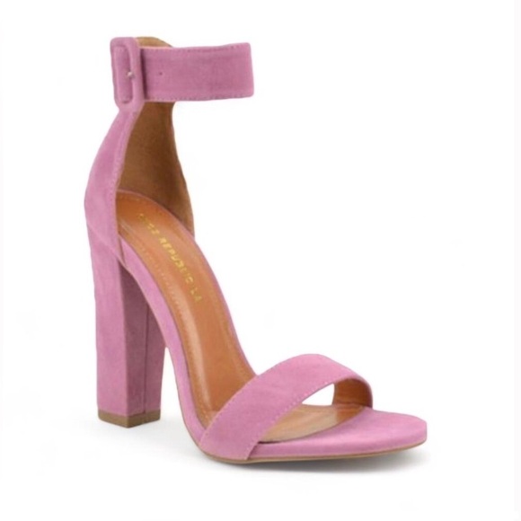 Shoe Republic LA | Shoes | Shoe Republic La Faux Suede Peep Toe Chunky ...